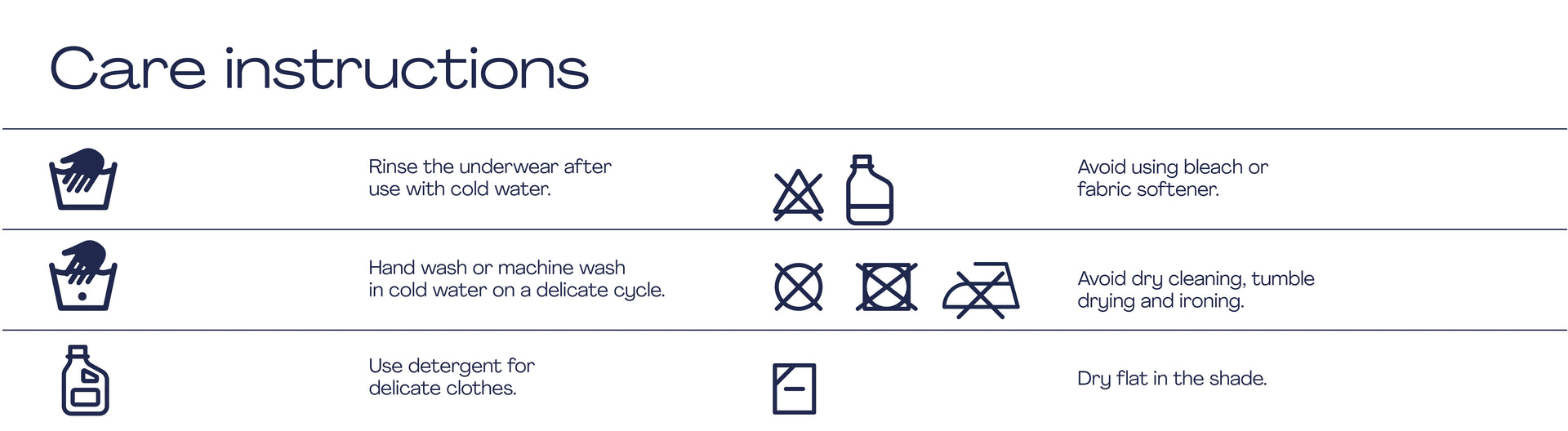 Care Instructions – Nudah Basics.